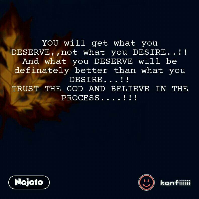 Deserve First, Desire Later: Beyond Instant Gratification
